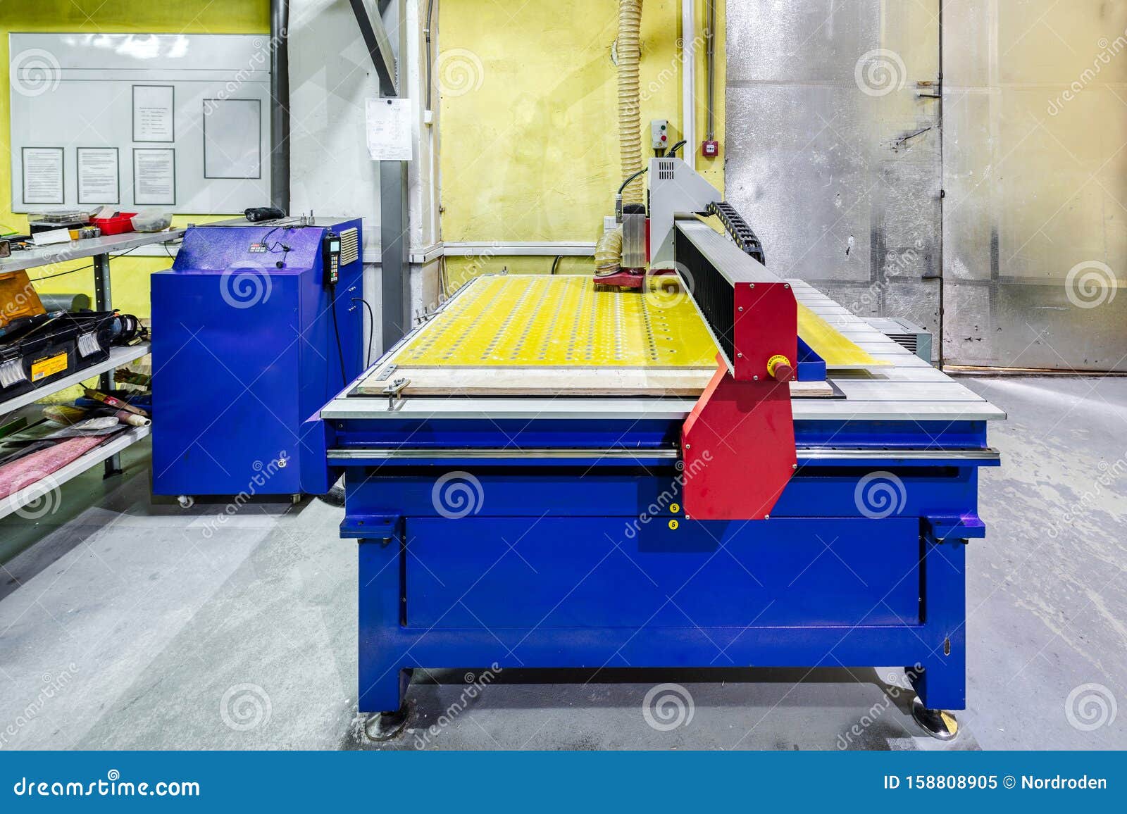 Engraving CNC Milling Machine in the Process. Stock Image - Image of ...