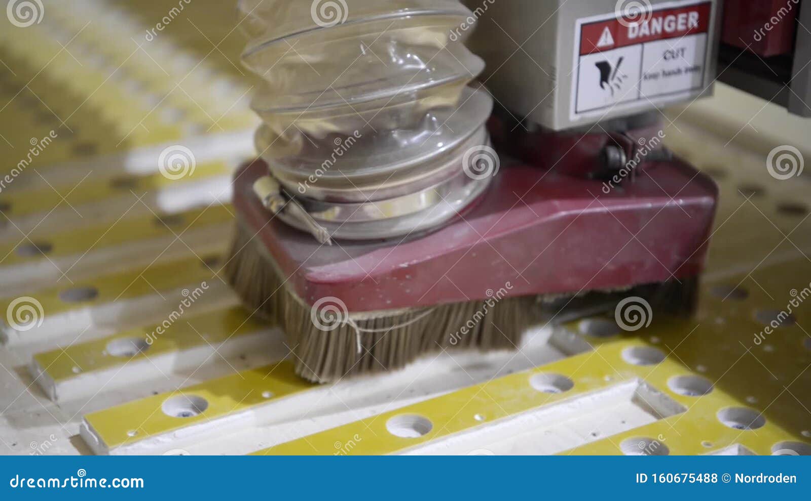 Engraving CNC Milling Machine in the Process. Stock Footage - Video of ...