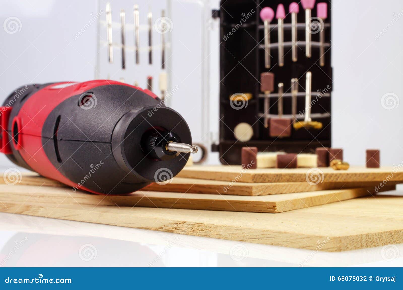 Engraving-grinder and Accessories Stock Photo - Image of manual ...