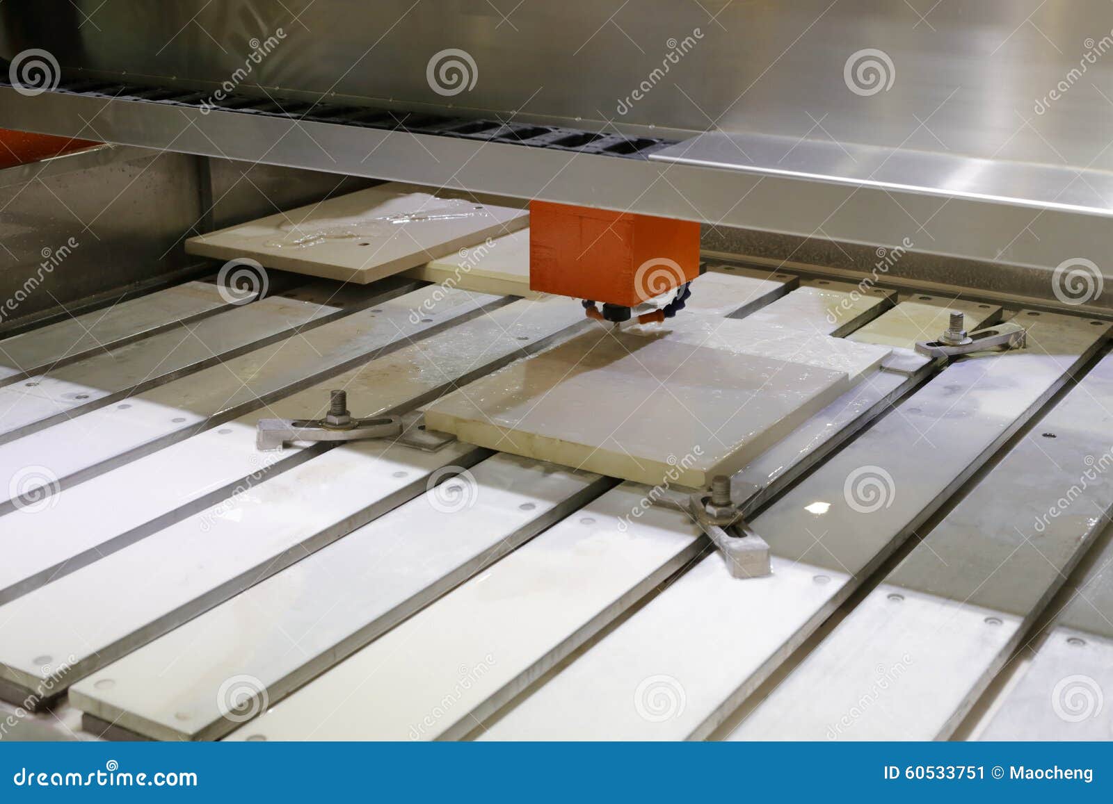 Engraving Machine Carving Square Pattern Stock Image - Image of ...