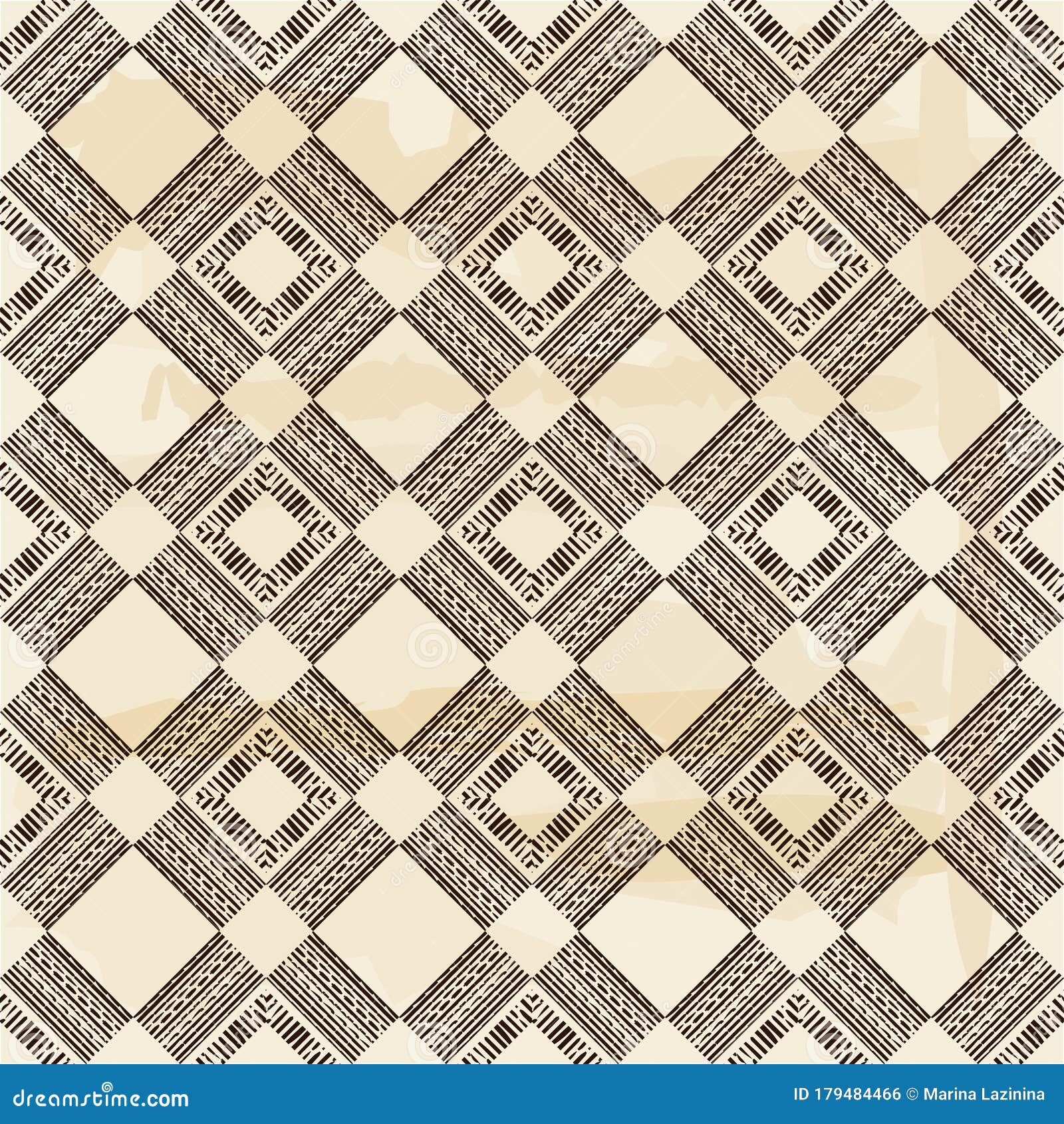 Engraving. Seamless Pattern of Hand Drawn Linear Hatching. Old Paper ...