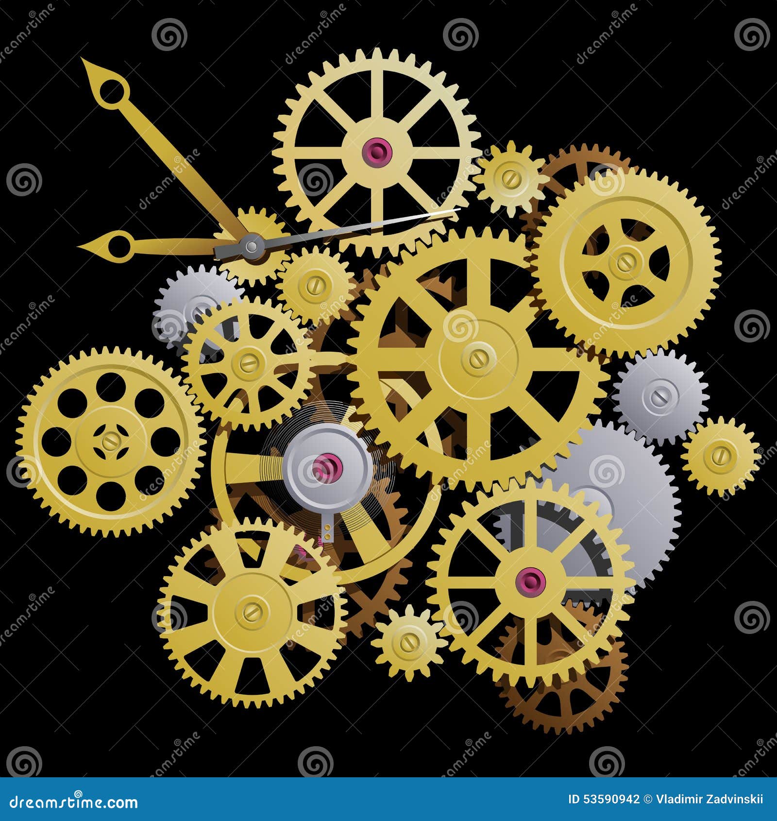 Engrenagens ilustração do vetor. Ilustração de sistema - 53590942