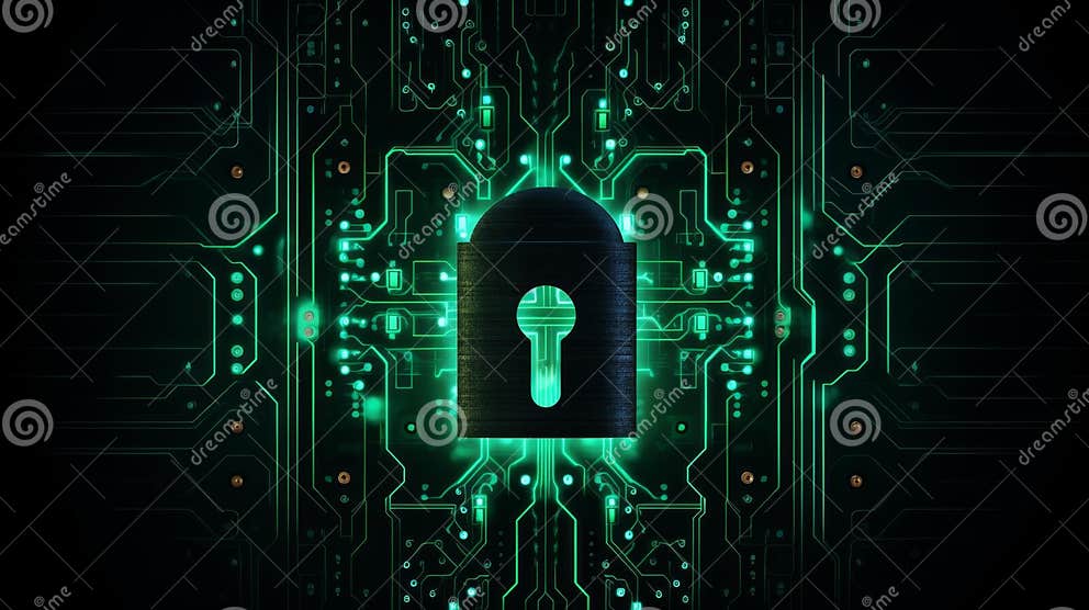 Enhance Security with a Lock Symbol on Screen, Ensuring Your Data ...