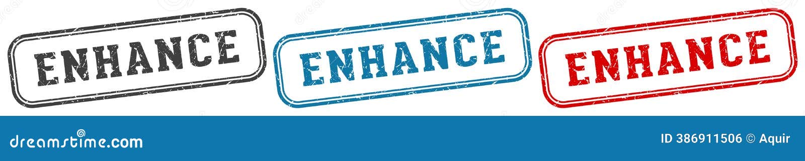 Enhance Stamp Cartoon Vector | CartoonDealer.com #196537095