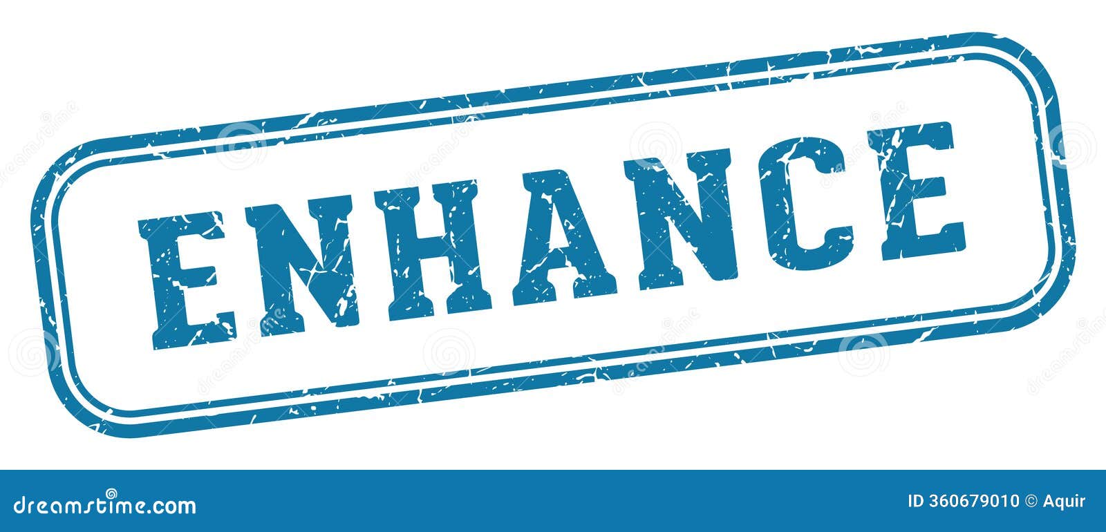 Enhance Stamp. Enhance Rectangular Stamp On White Background Vector ...