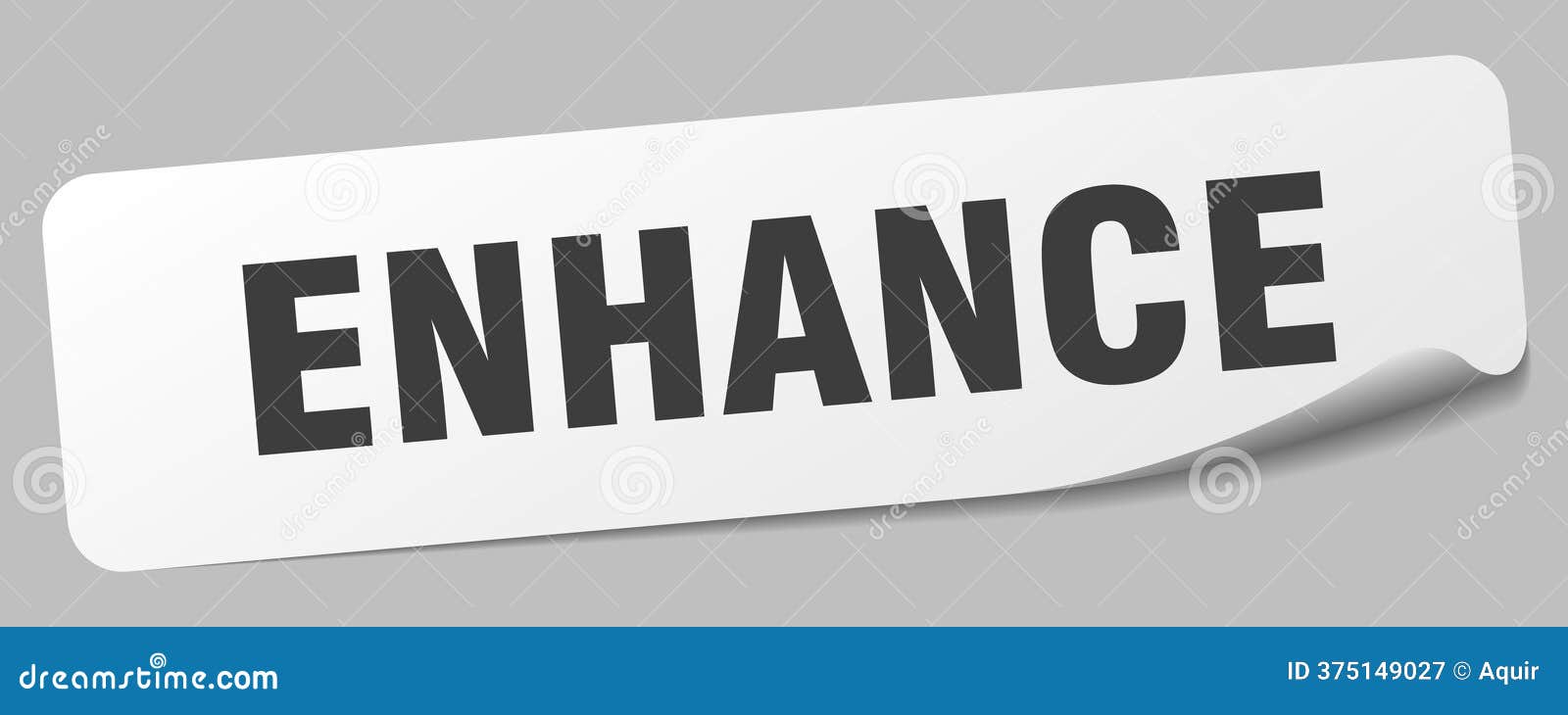 Enhance Sticker. Enhance Sign On Transparent Background Cartoon Vector ...