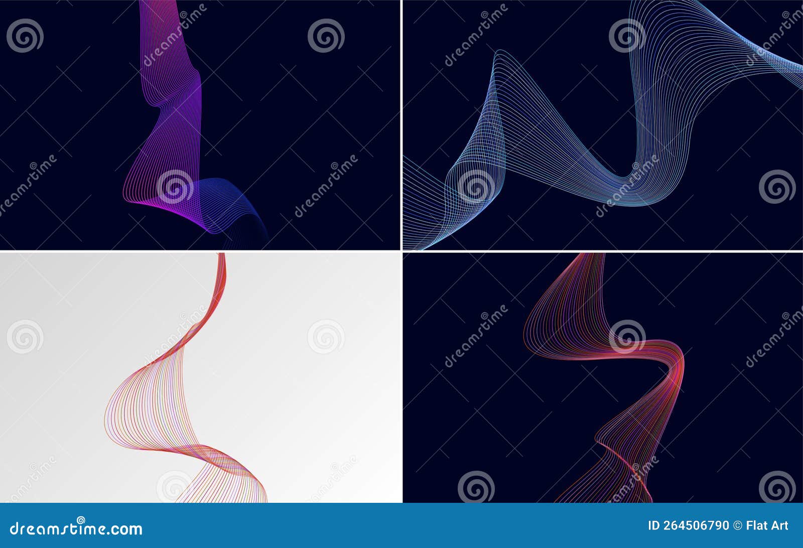 Enhance Your Design with this Pack of 4 Vector Geometric Backgrounds ...