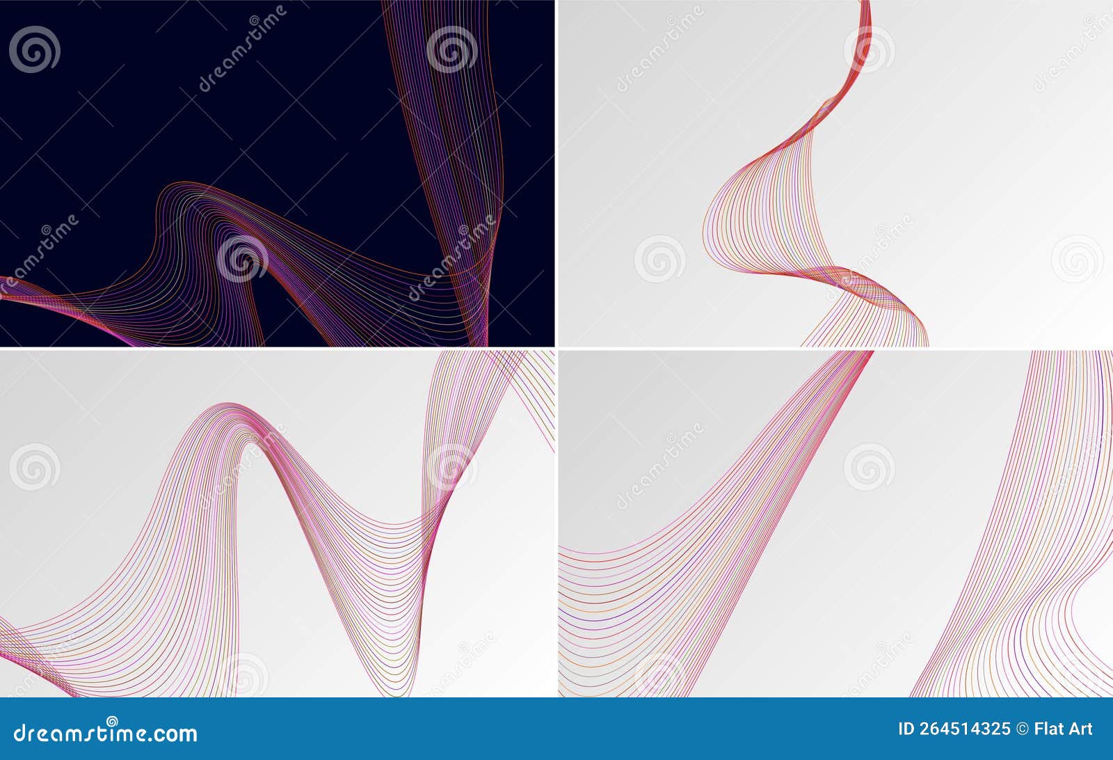 Enhance Your Design with this Pack of 4 Vector Geometric Backgrounds ...