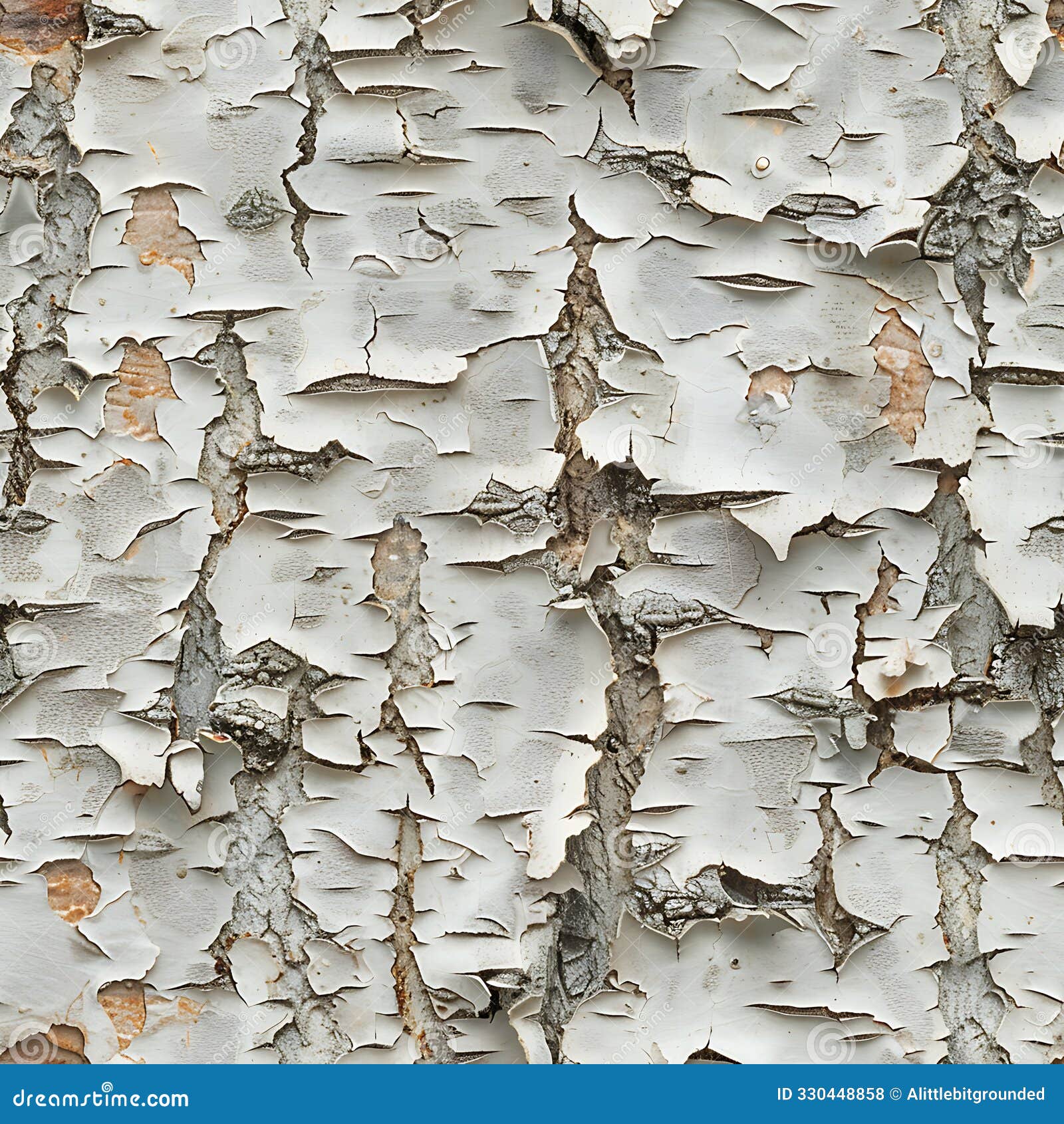 Ppaer Birch Bark Peeling from a Tree, Seamless Repeating Pattern Stock ...