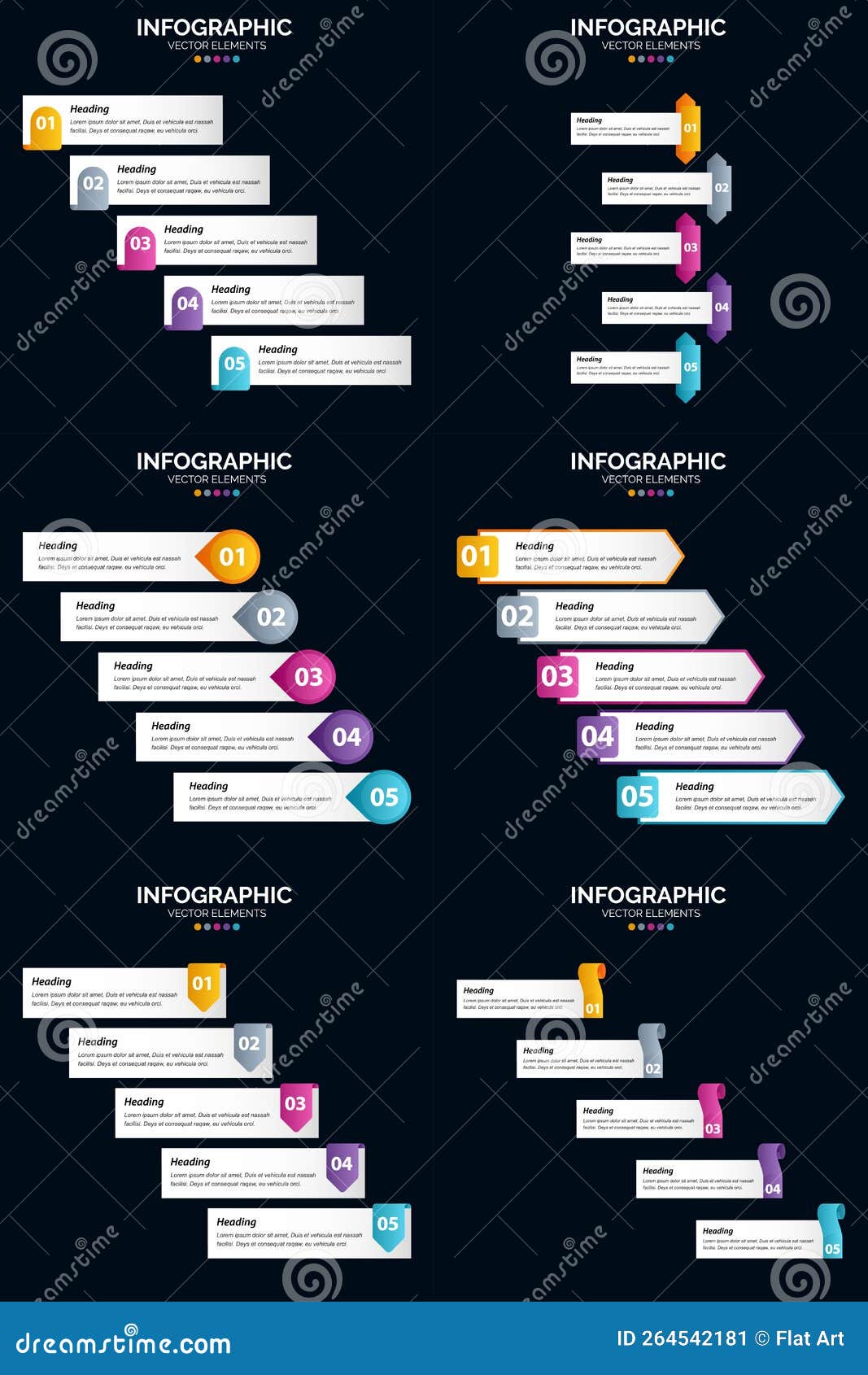 Enhance Your Presentation with the Help of Our Vector 6 Infographics ...