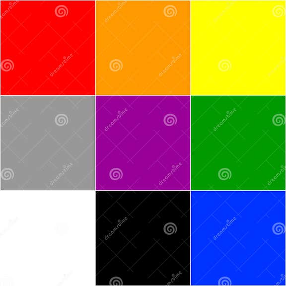 Enhanced Basic and Secondary Colors Model / Palette Stock Vector ...