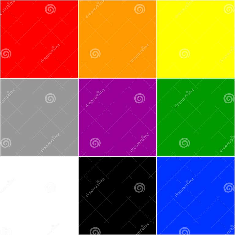 Enhanced Basic and Secondary Colors Model / Palette Stock Vector ...