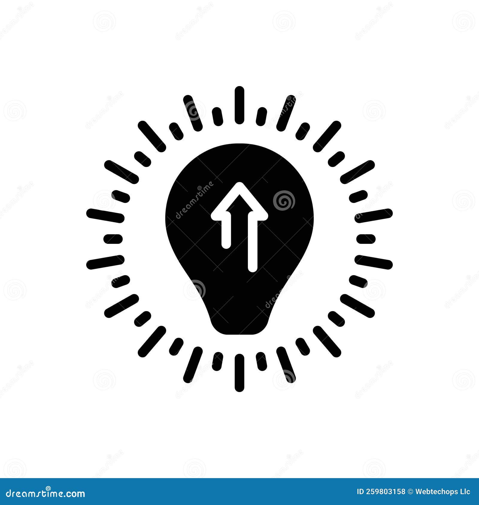 Black Solid Icon for Enhanced, Increase and Skills Stock Vector ...