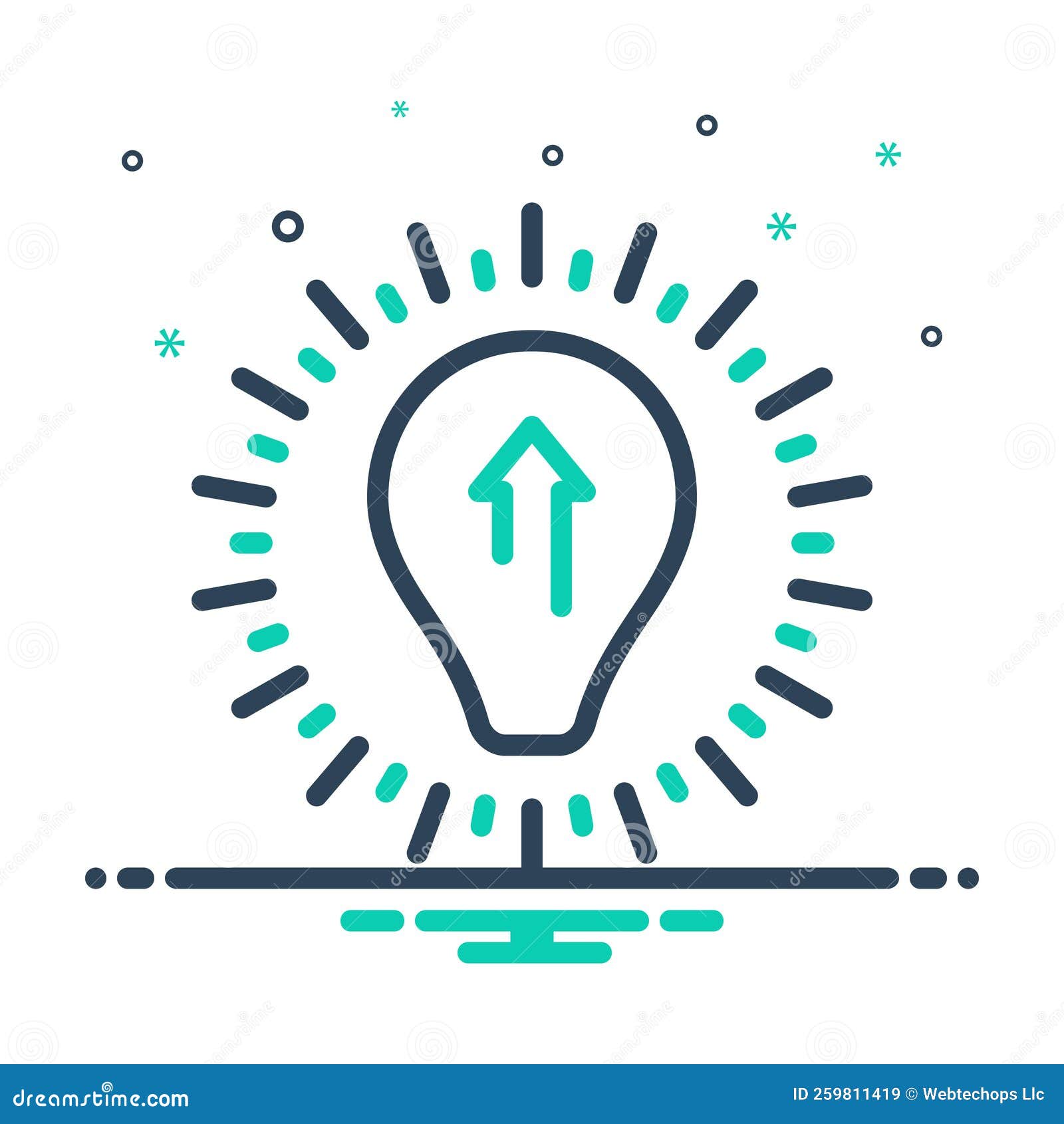 Mix Icon for Enhanced, Increase and Skills Stock Illustration ...