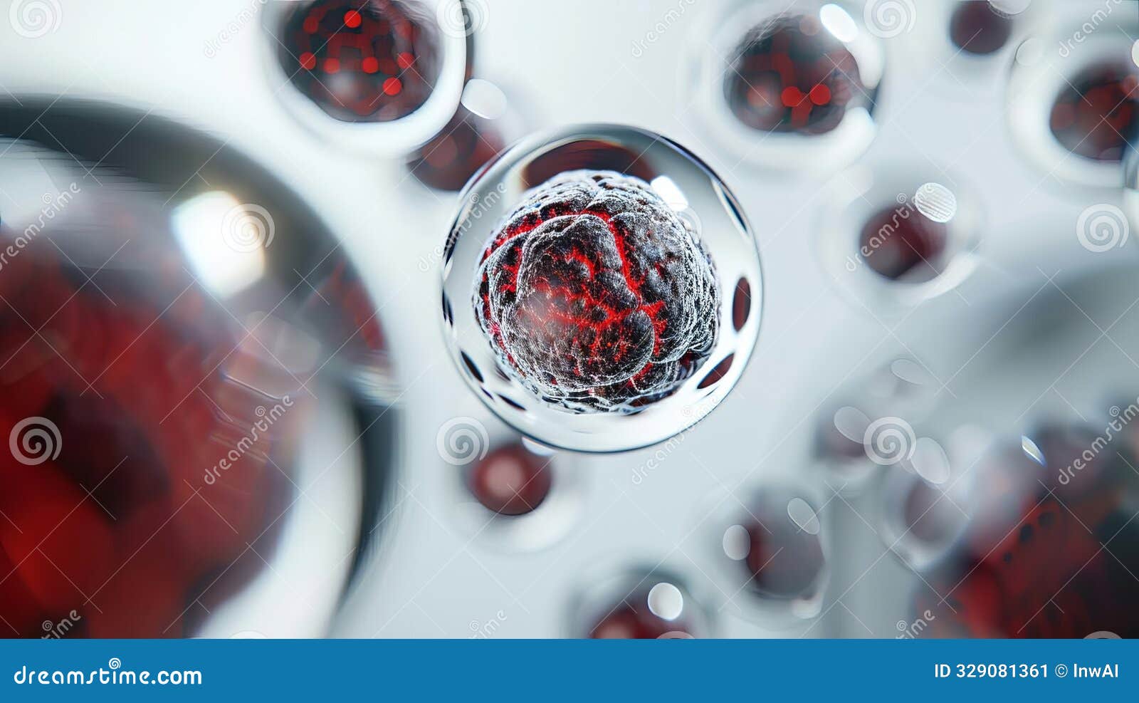 Enhanced Image of Cell Showing Detailed Genetic Material and Membrane ...