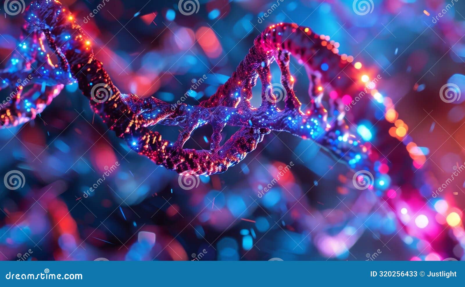 Enhanced Image of DNA Strands Unwinding and Separating during DNA ...