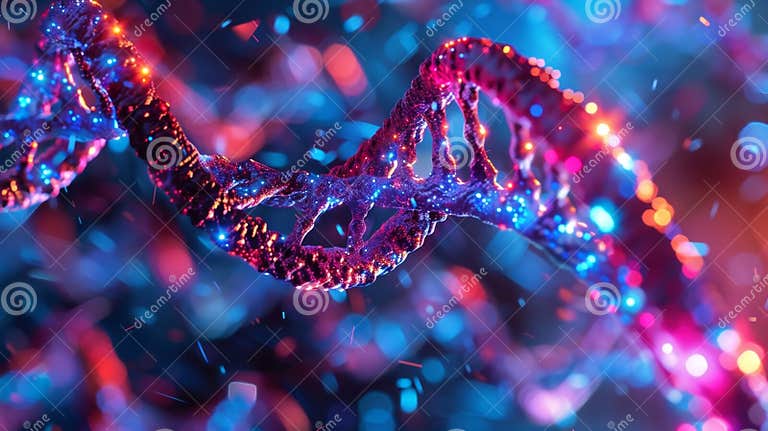 Enhanced Image of DNA Strands Unwinding and Separating during DNA ...