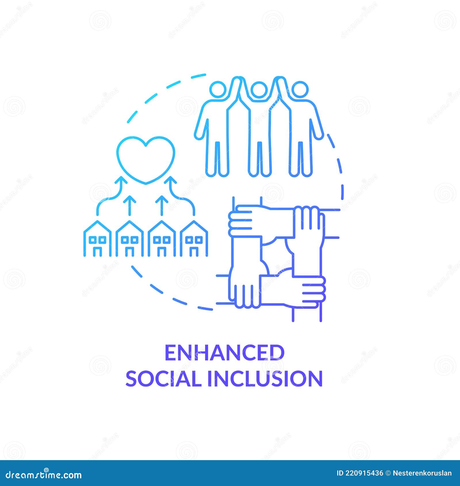 Enhanced Social Inclusion Concept Icon Stock Vector - Illustration of ... Enhanced Social Inclusion Concept Icon Stock Vector - Illustration of ...