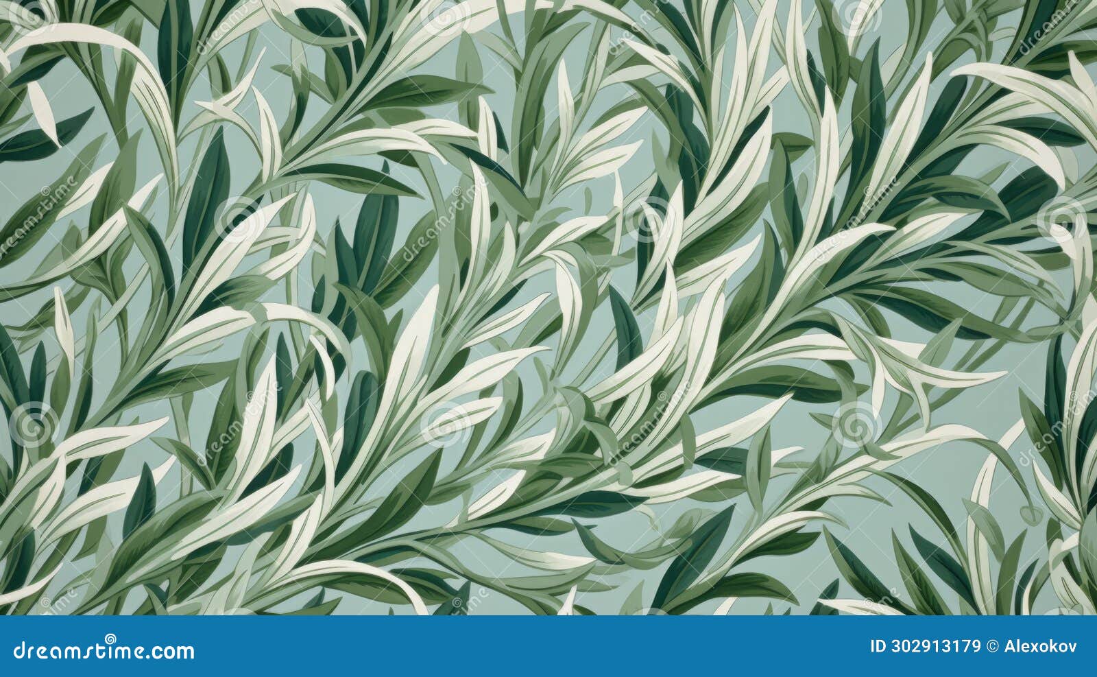 Enhanced Willow Bough Design by William Morris AI Generated Stock ...