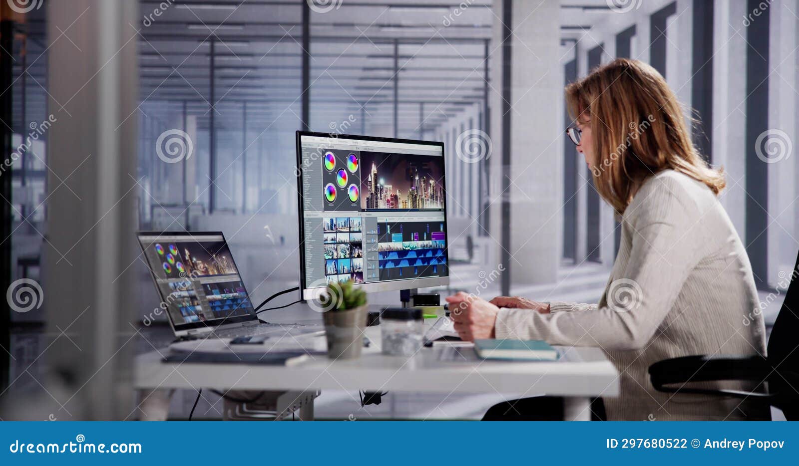 Enhancing Creativity: PC Video Production Stock Photo - Image of tools ...