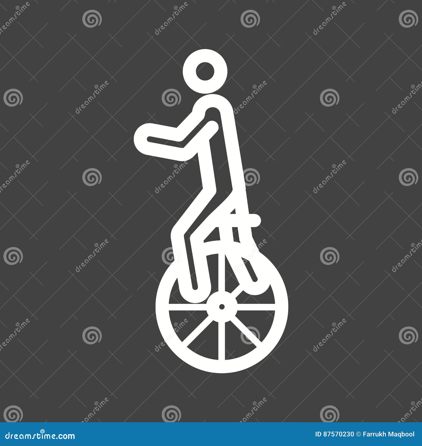 Enhjuling vektor illustrationer. Illustration av enhjuling - 87570230