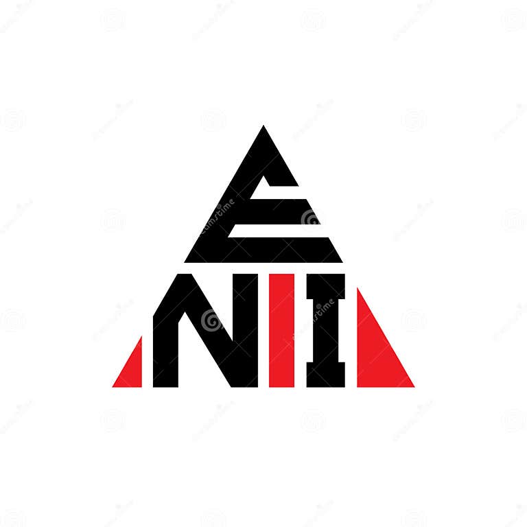 ENI Triangle Letter Logo Design with Triangle Shape. ENI Triangle Logo ...