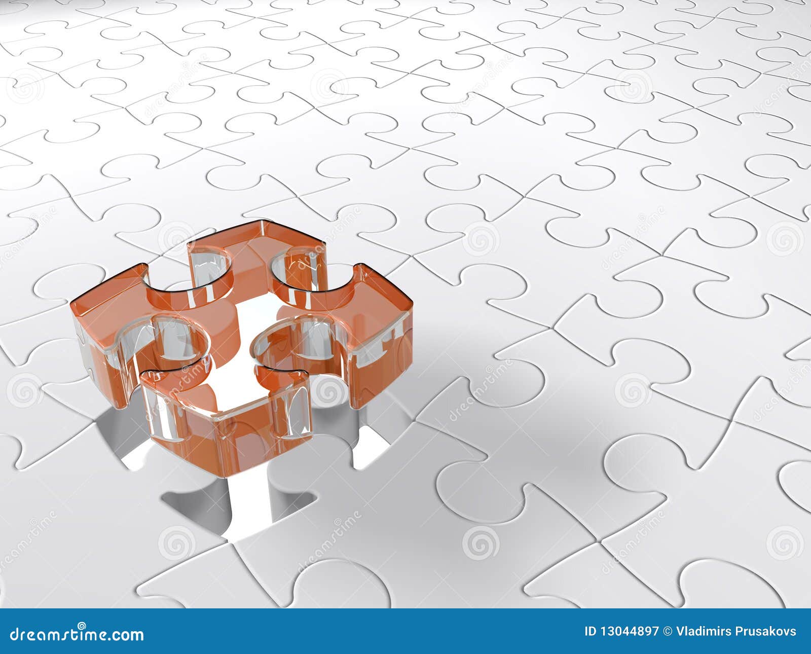 Enigma 3D transparente ilustração stock. Ilustração de conecte - 13044897