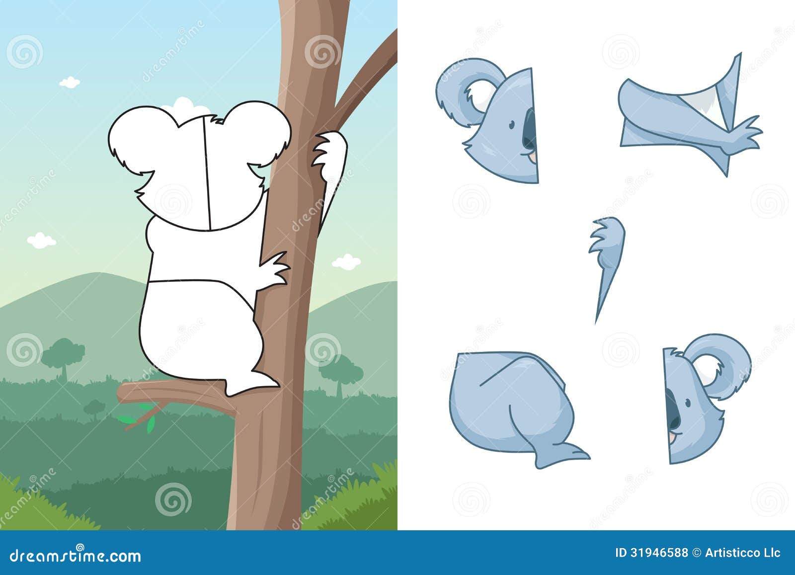 Enigma animal ilustração do vetor. Ilustração de serra - 31946588