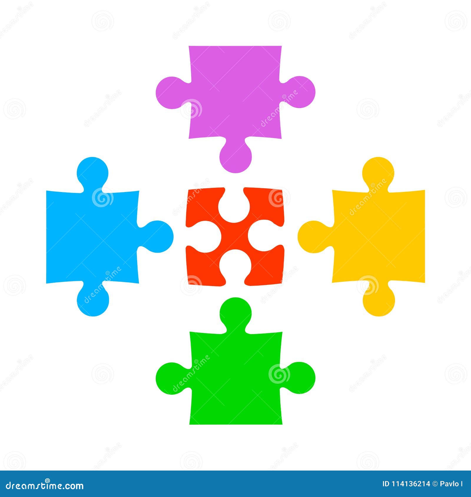 Enigma De Cinco Cores - Vetor Ilustração do Vetor - Ilustração de ...