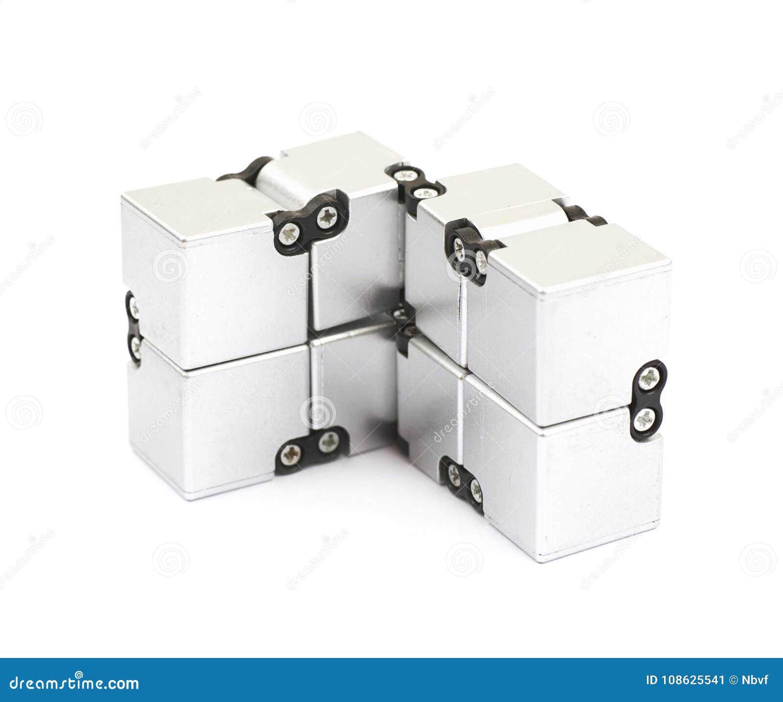 Enigma Do Cubo De Unfoldable Isolado Imagem de Stock - Imagem de metal ...