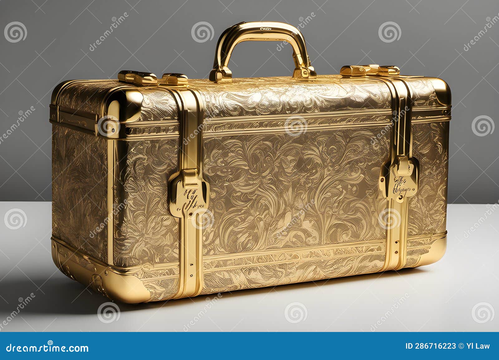 The Enigmatic Allure of the Golden Suitcase Editorial Stock Photo ...
