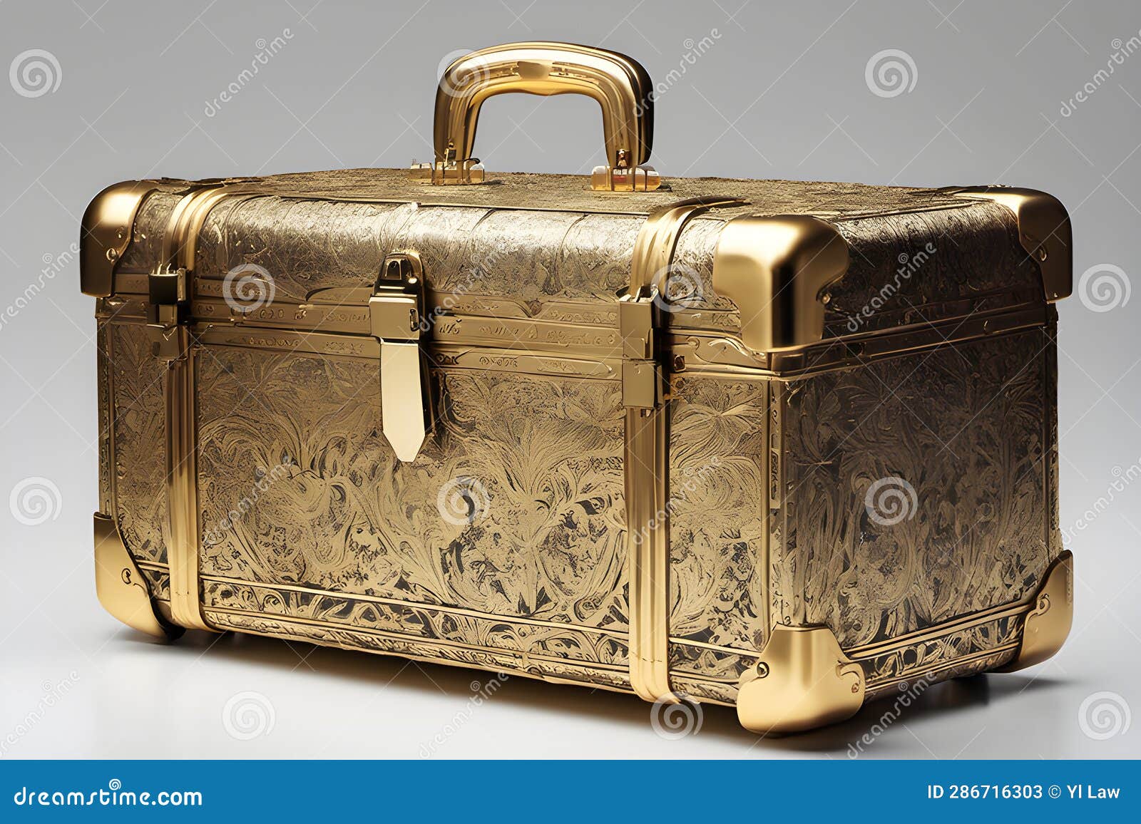 The Enigmatic Allure of the Golden Suitcase Editorial Stock Photo ...