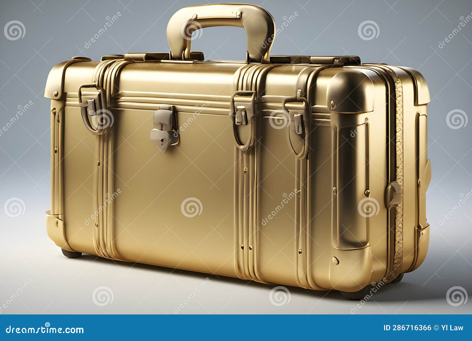 The Enigmatic Allure of the Golden Suitcase Editorial Photo - Image of ...