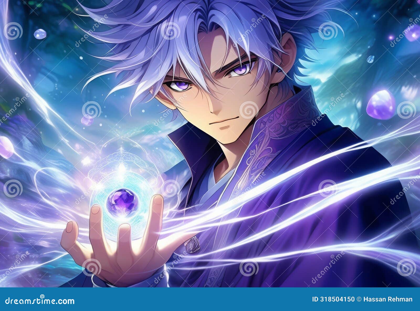 The Enigmatic Charm of an Anime Visionary Stock Illustration ...