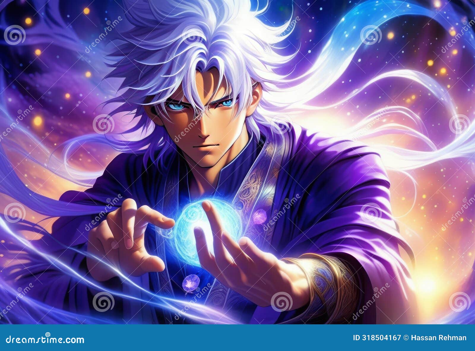 The Enigmatic Charm of an Anime Visionary Stock Illustration ...