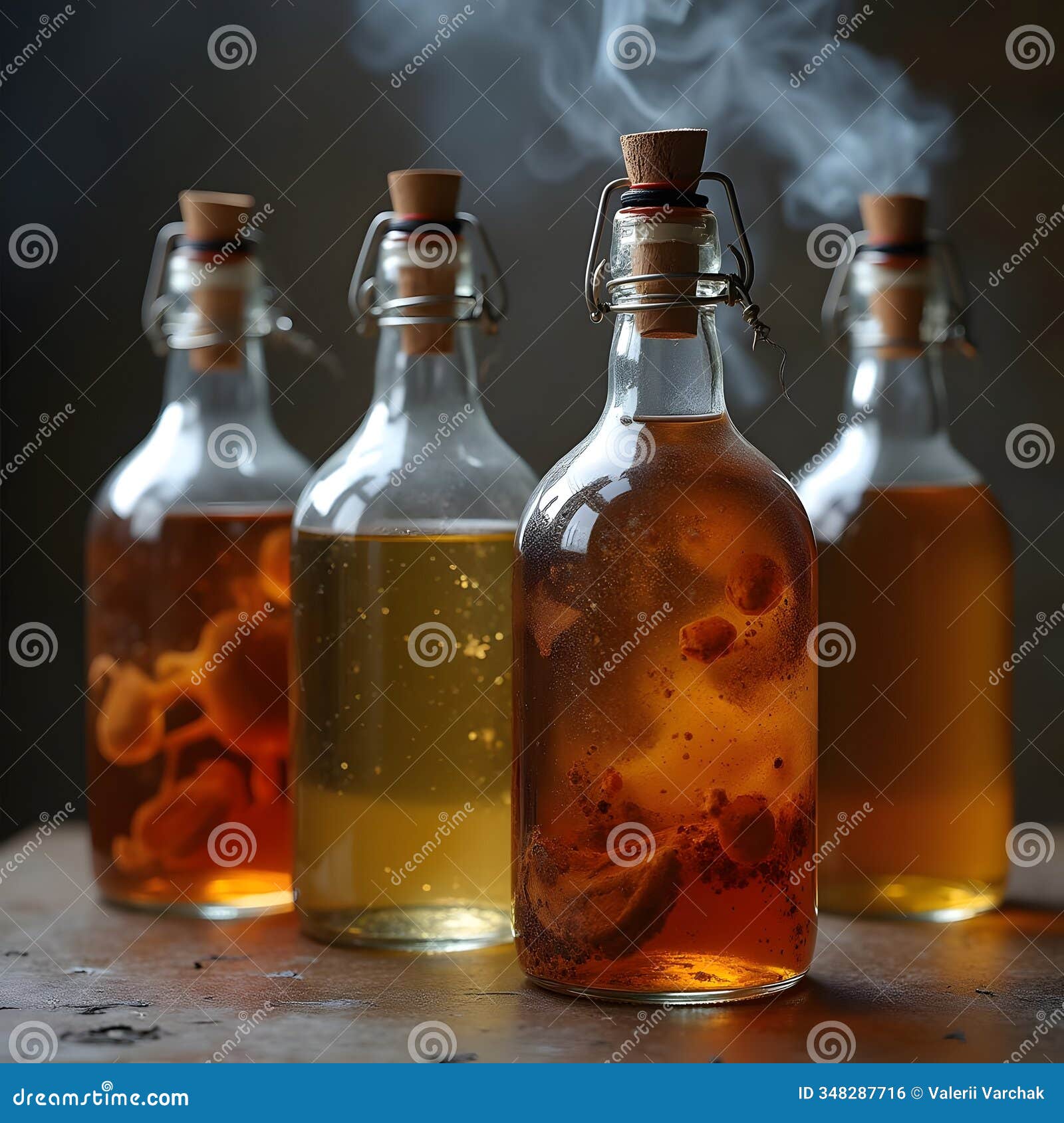 Enigmatic Elixir: a Mysterious Blend of Earthy Fragrances Stock ...