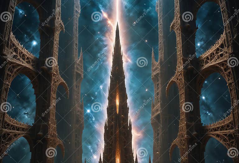 An Enigmatic, Towering Structure Known As the Celestial Spire Stock ...