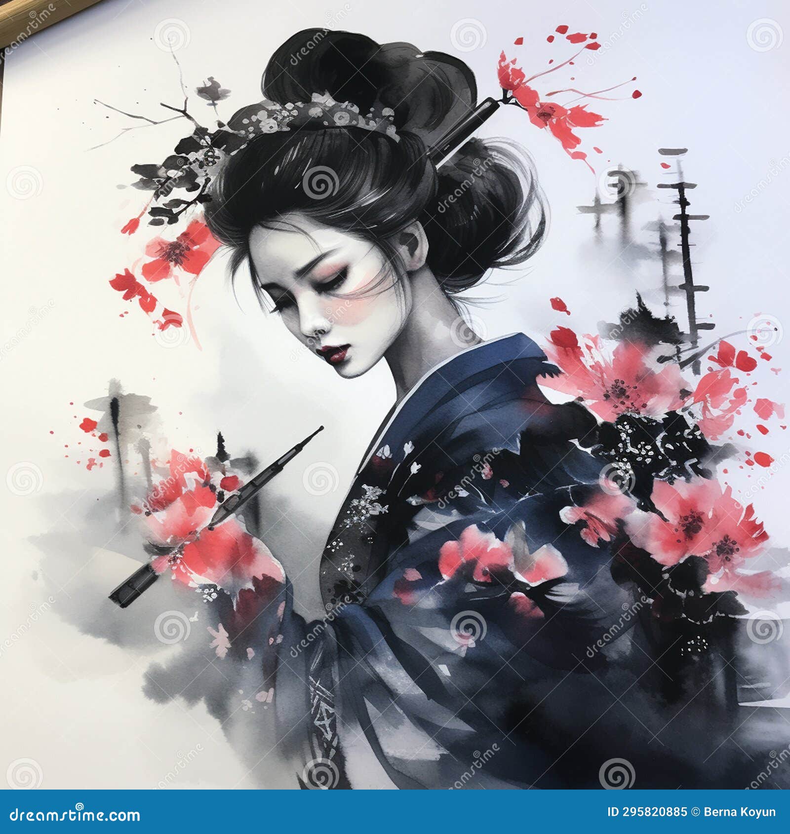 Enigmatic Tradition Hand-Drawn Japanese Magic Stock Illustration ...