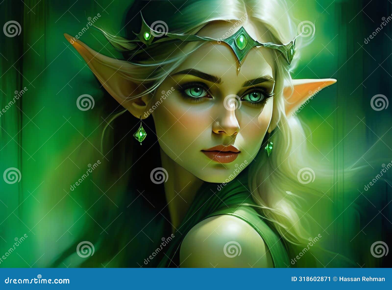 The Enigmatic World of Dieselpunk Elf Artistry Stock Illustration ...