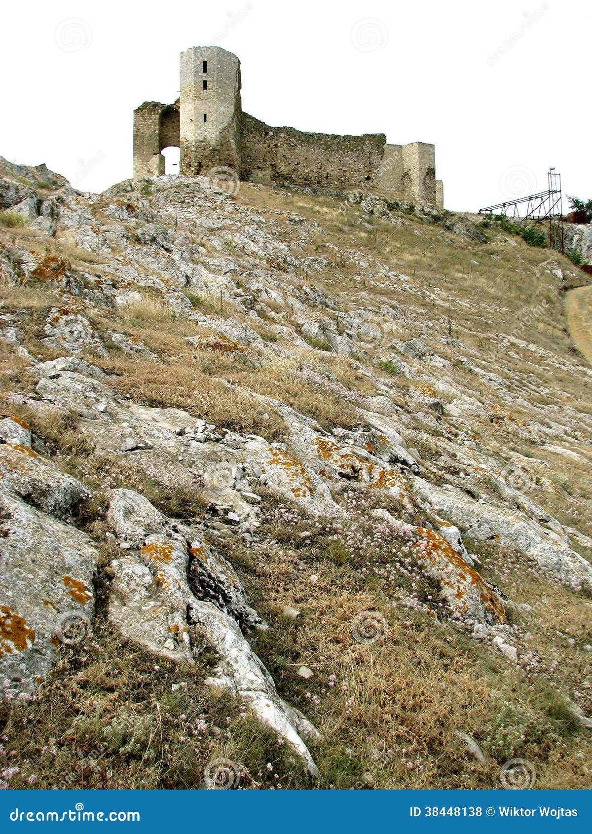 Enisala Castle Ruins (Romania) Stock Photo - Image of ruins, romania ...