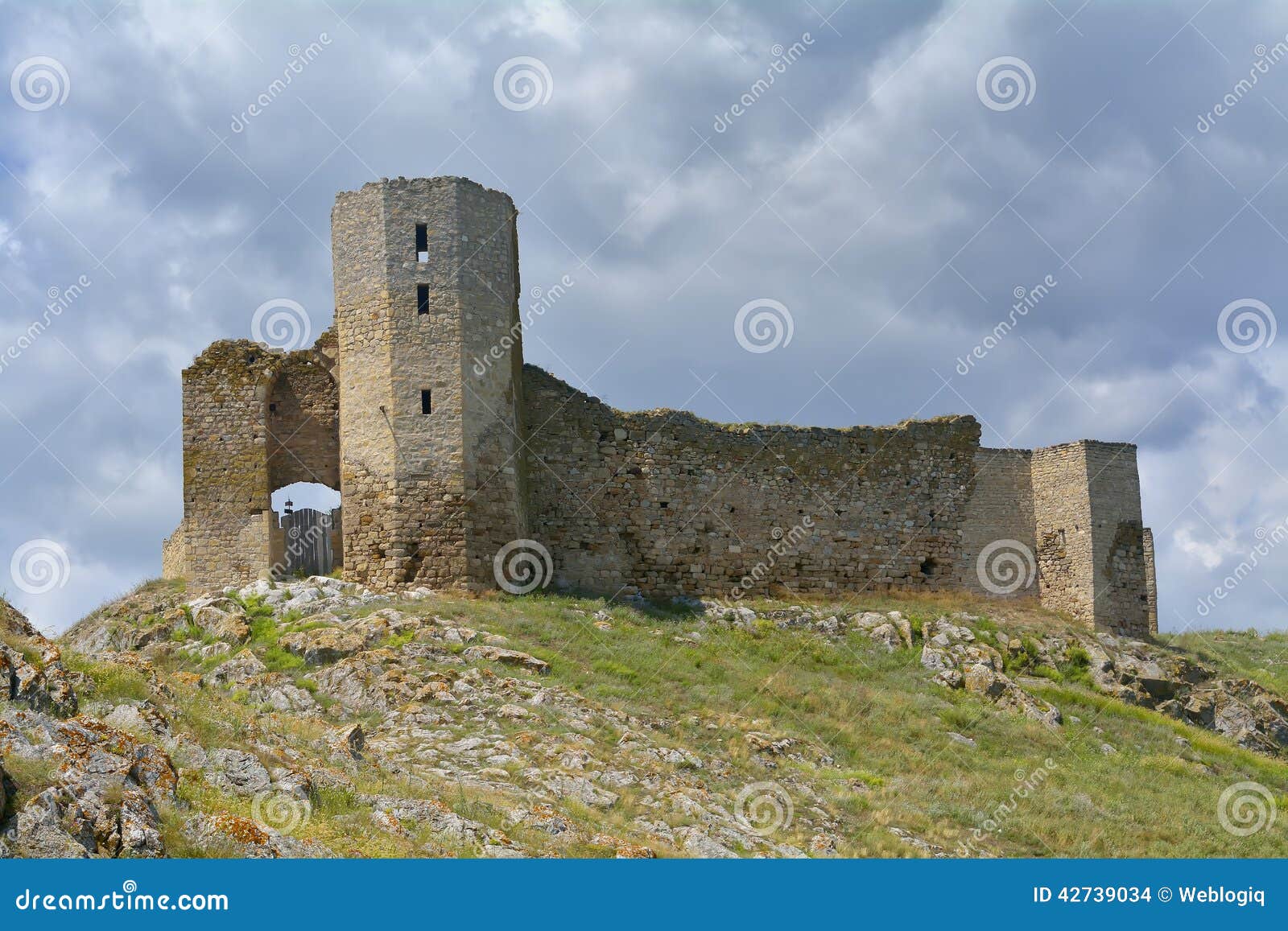 Enisala Fortress, Romania stock photo. Image of ancient - 42739034