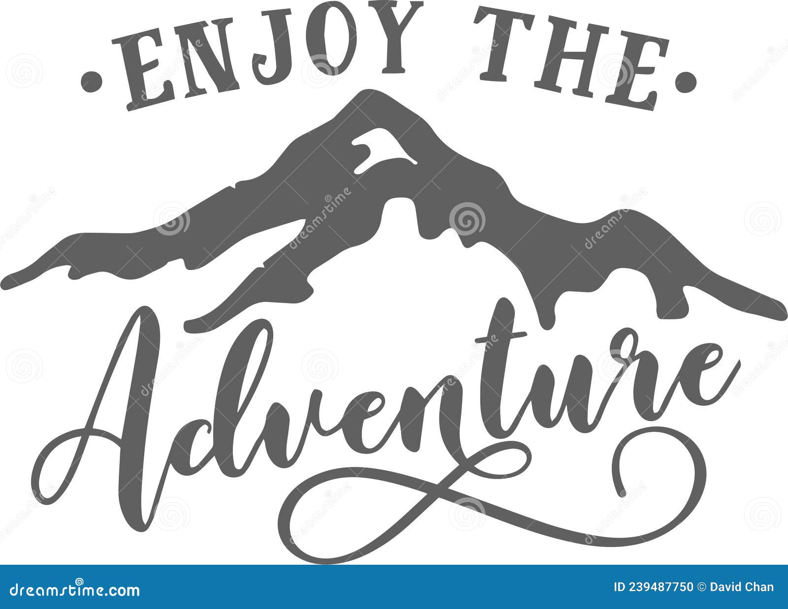 Enjoy the Adventure Inspirational Quotes Stock Vector - Illustration of ...