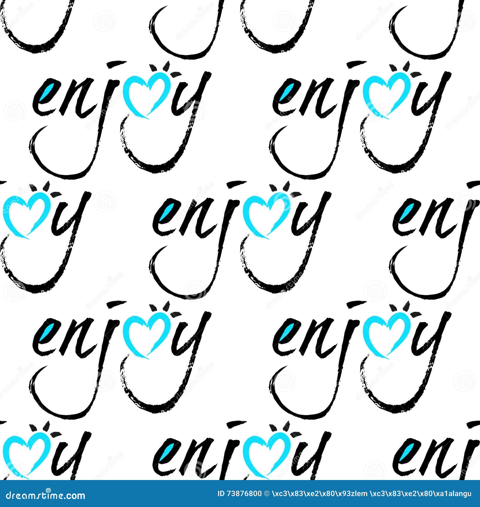 Enjoy. Lettering Handwritten For Social Media Contests And Special ...