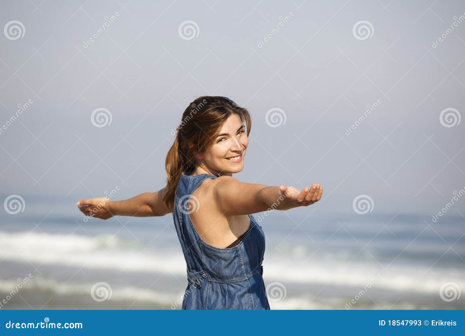 Enjoy the beach stock image. Image of outdoor, cheerful - 18547993