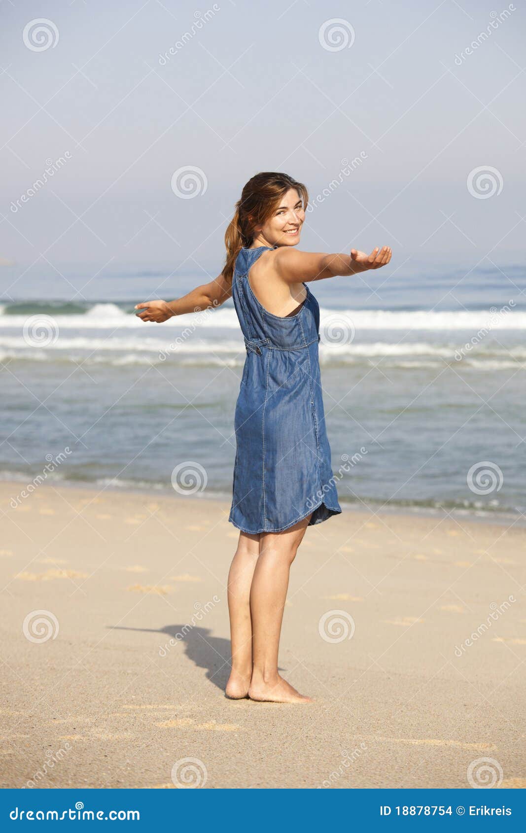 Enjoy the beach stock photo. Image of nature, lifestyle - 18878754