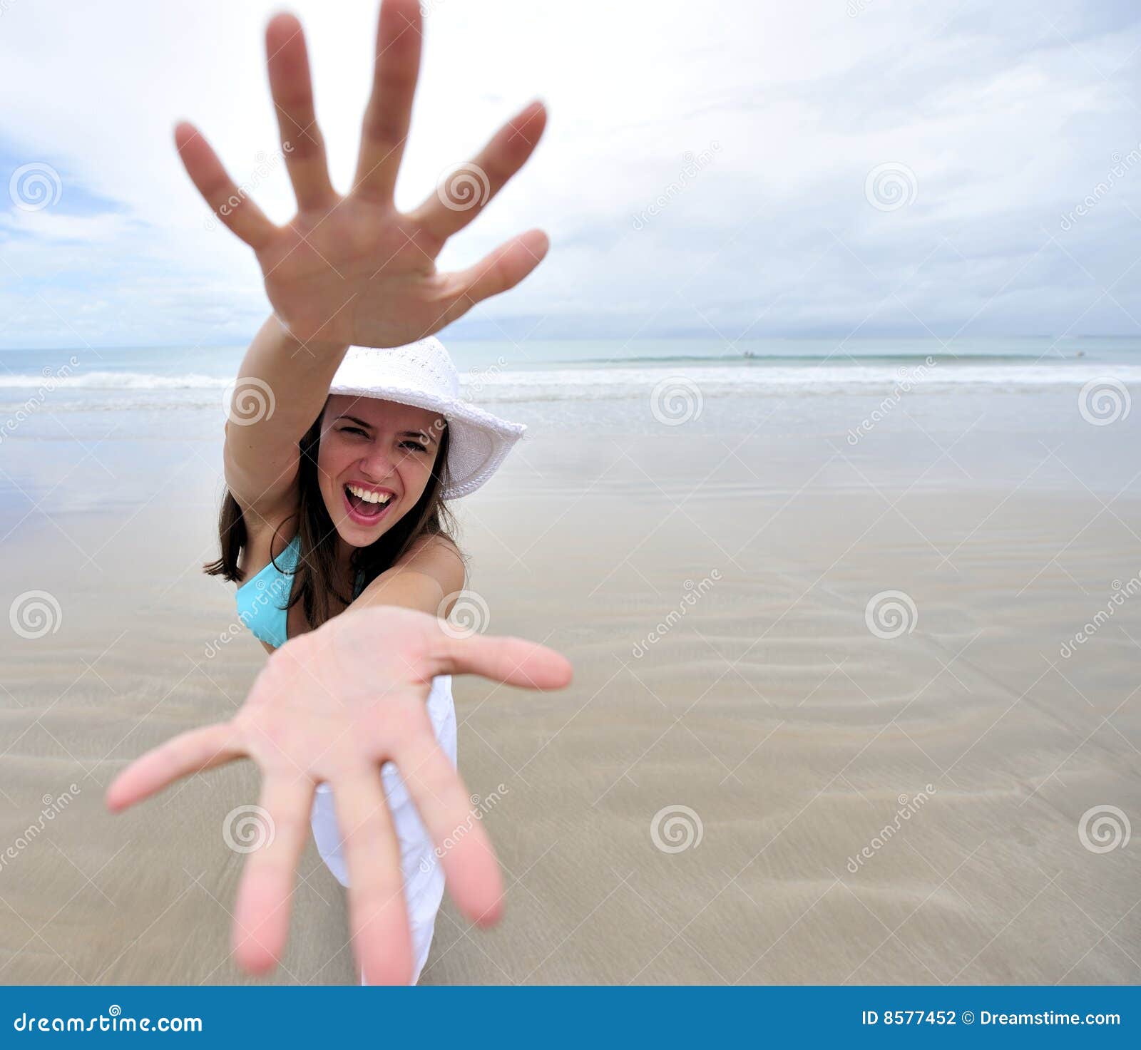 Enjoy the beach stock photo. Image of caucasian, love - 8577452