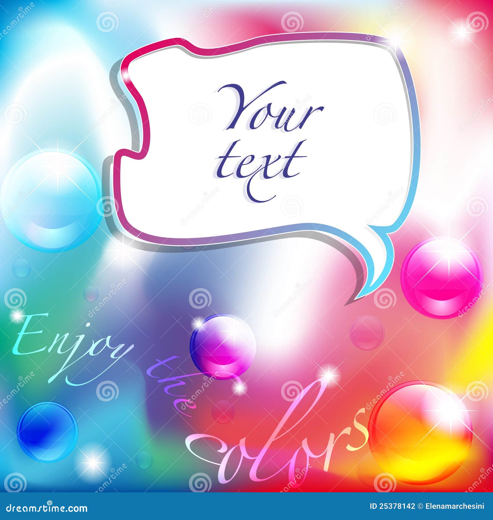 Enjoy Colors Background Comic Balloon Stock Illustrations – 4 Enjoy ...