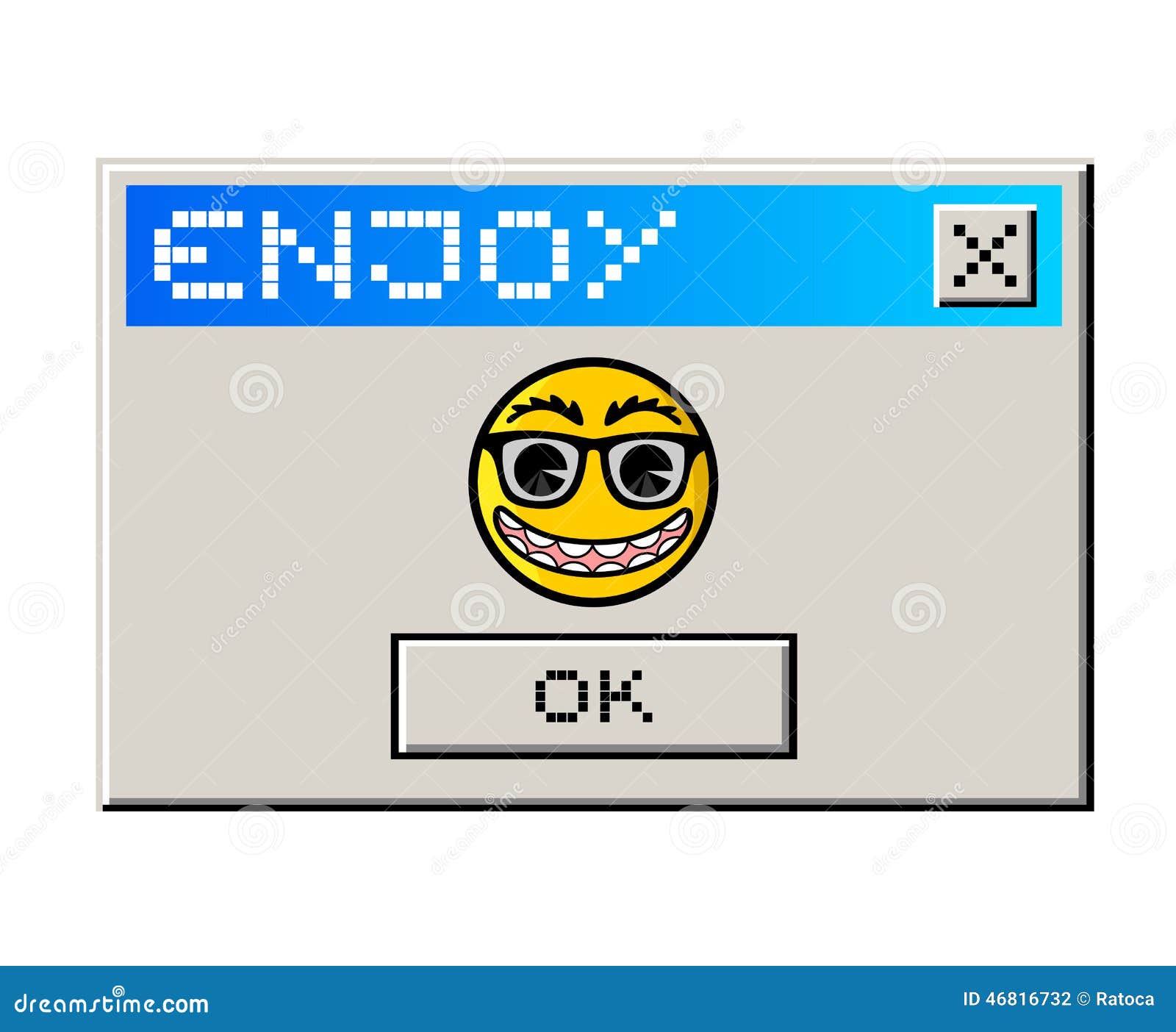 Enjoy computer message stock vector. Illustration of arrow - 46816732