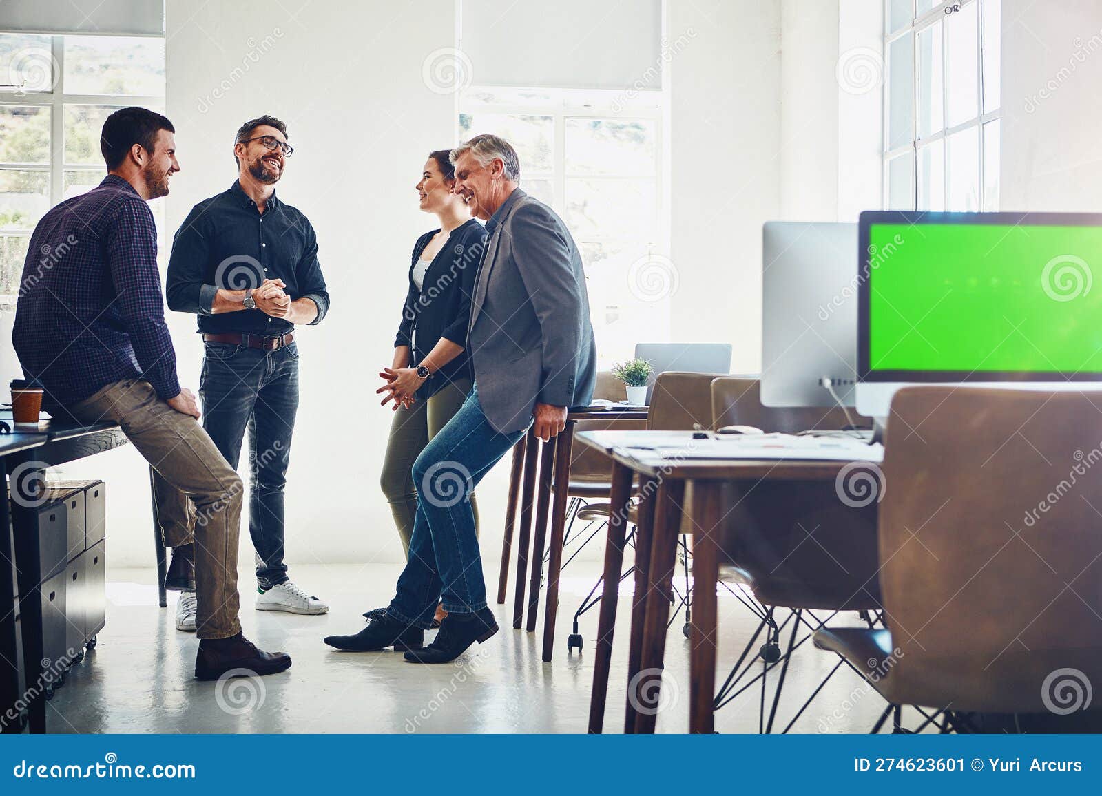 They Enjoy the Creative Process. a Group of Designers Having a ...