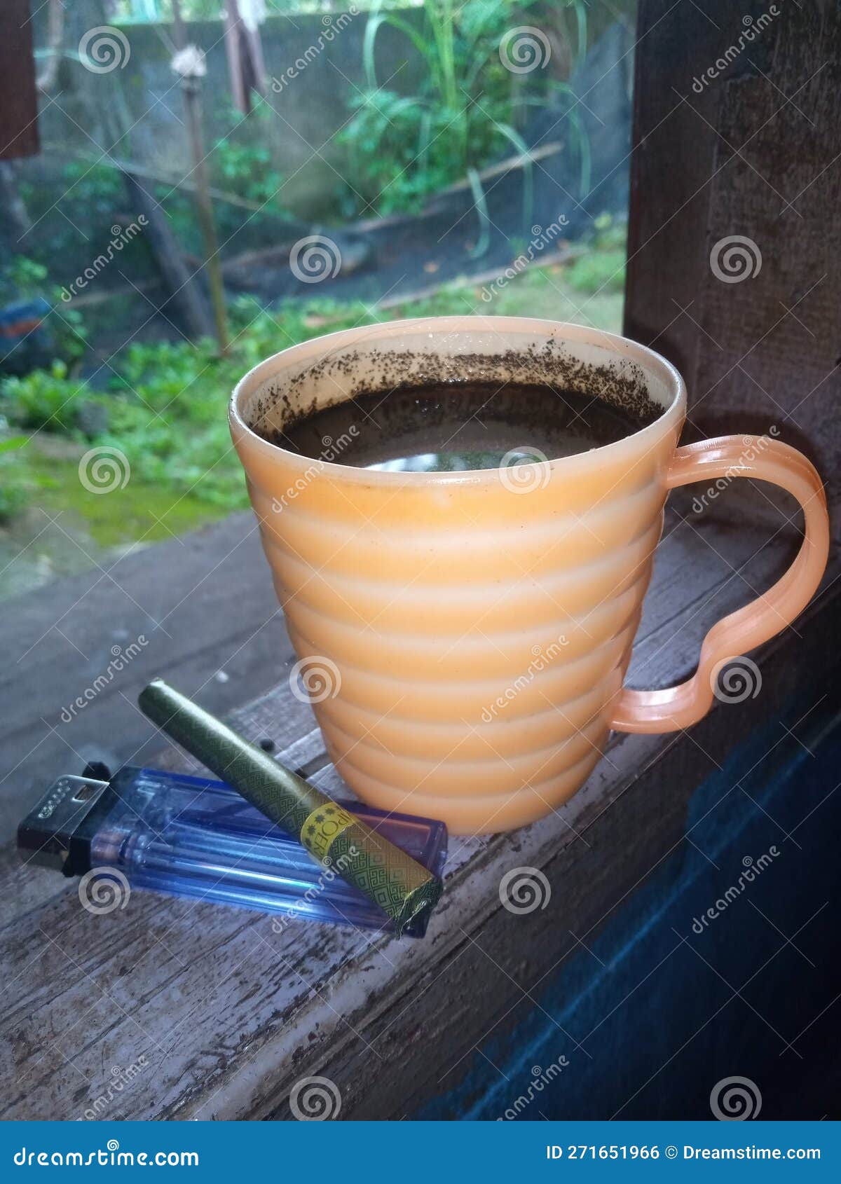 Enjoy a Cup of Coffee in the Morning Stock Photo - Image of enjoy ...